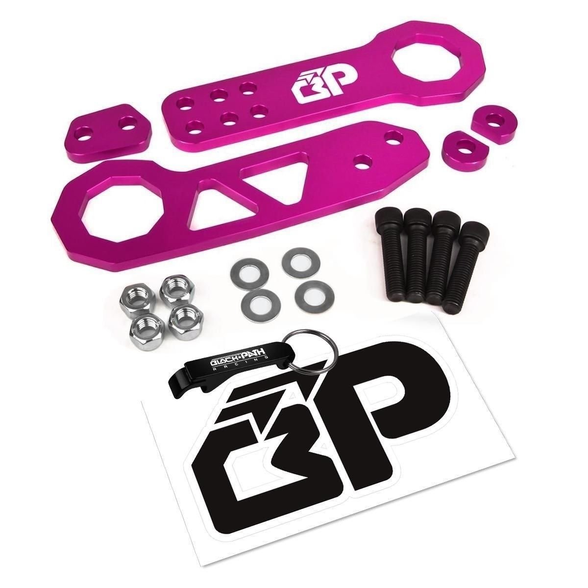 BP Pink F+R JDM Racing Tow Hook Set For Honda Series
