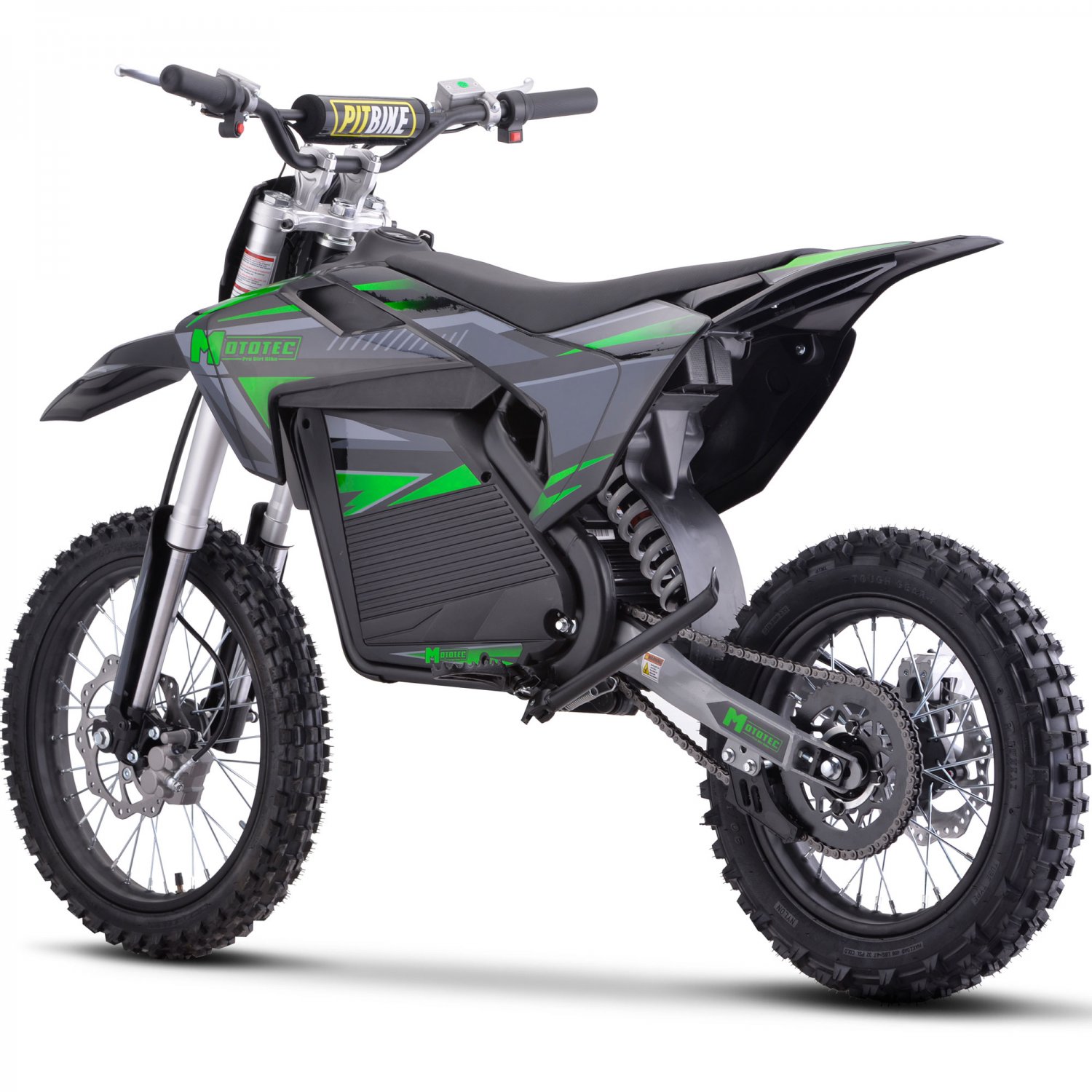 MotoTec 72v Pro Electric Dirt Bike 5000w Lithium Green/Red/Blue