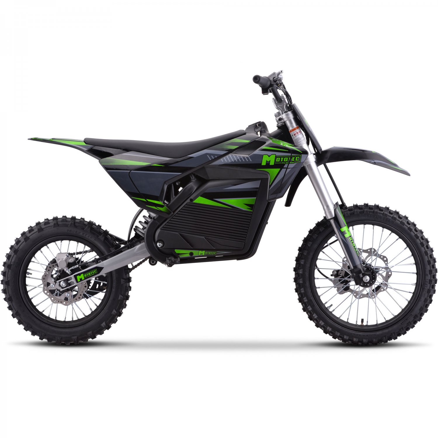 MotoTec 72v Pro Electric Dirt Bike 5000w Lithium Green/Red/Blue