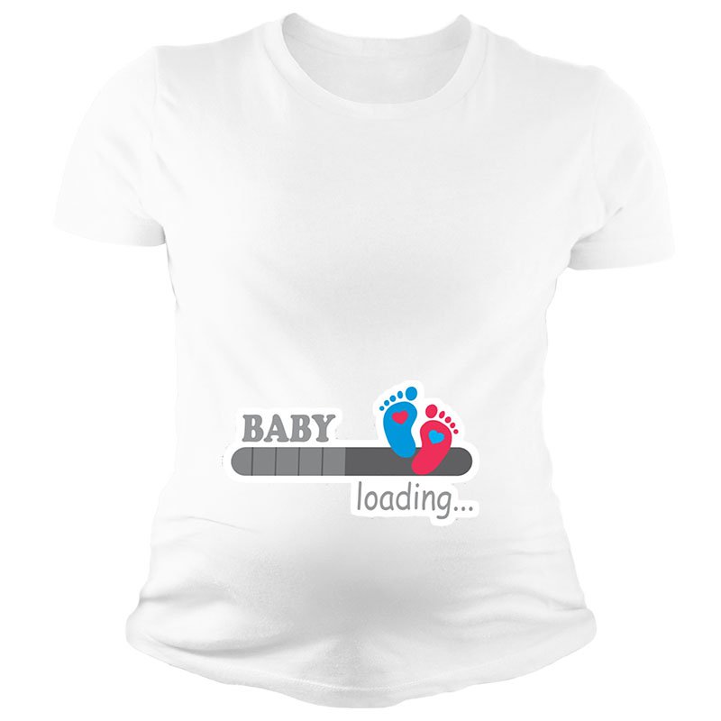 maternity baby loading high quality White XXL t shirt for women