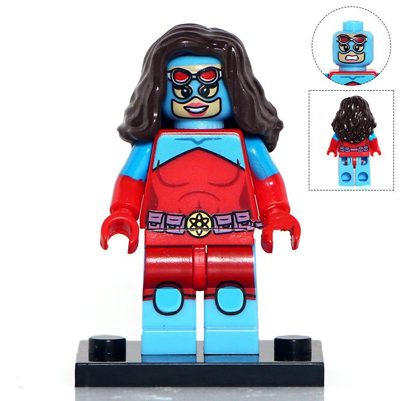 Queen Atomia Comic Version Lego Superheroes Minifigure Block Toys