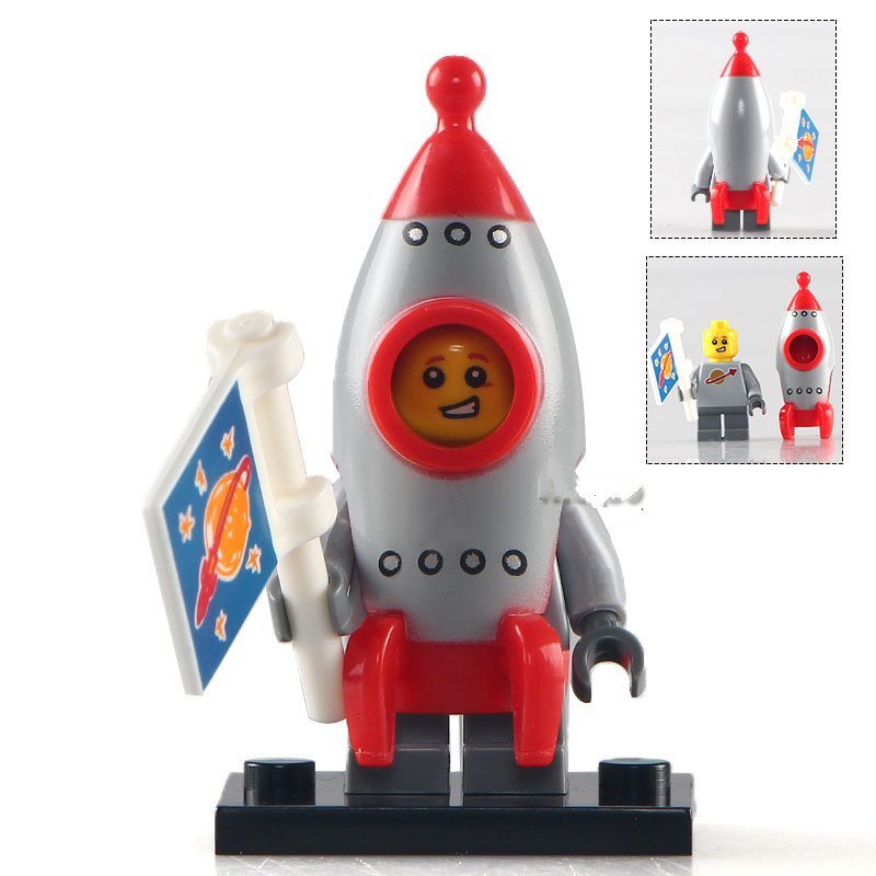 Rocket Boy Lego Superheroes Minifigure Block Toys