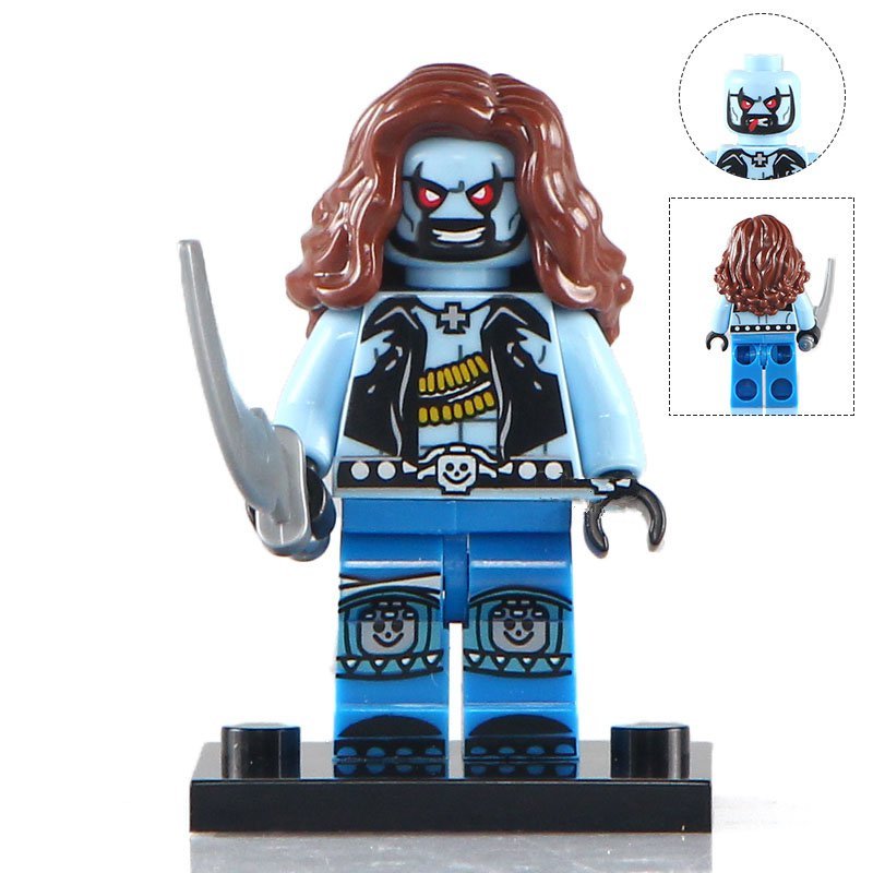 Lobo Comic Version Lego Superheroes Minifigure Block Toys