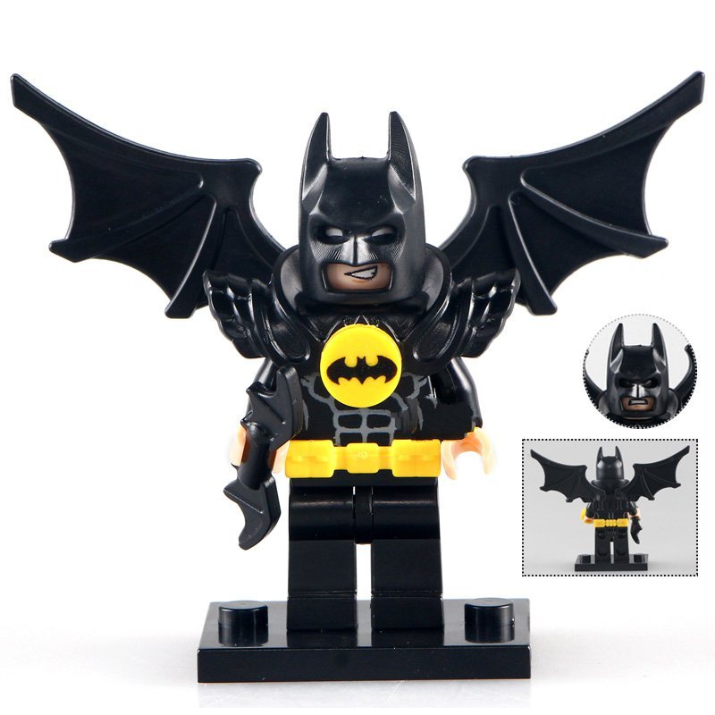 Batman Classic Suit Comic Version LegoSuperheroes Minifigure Block Toys