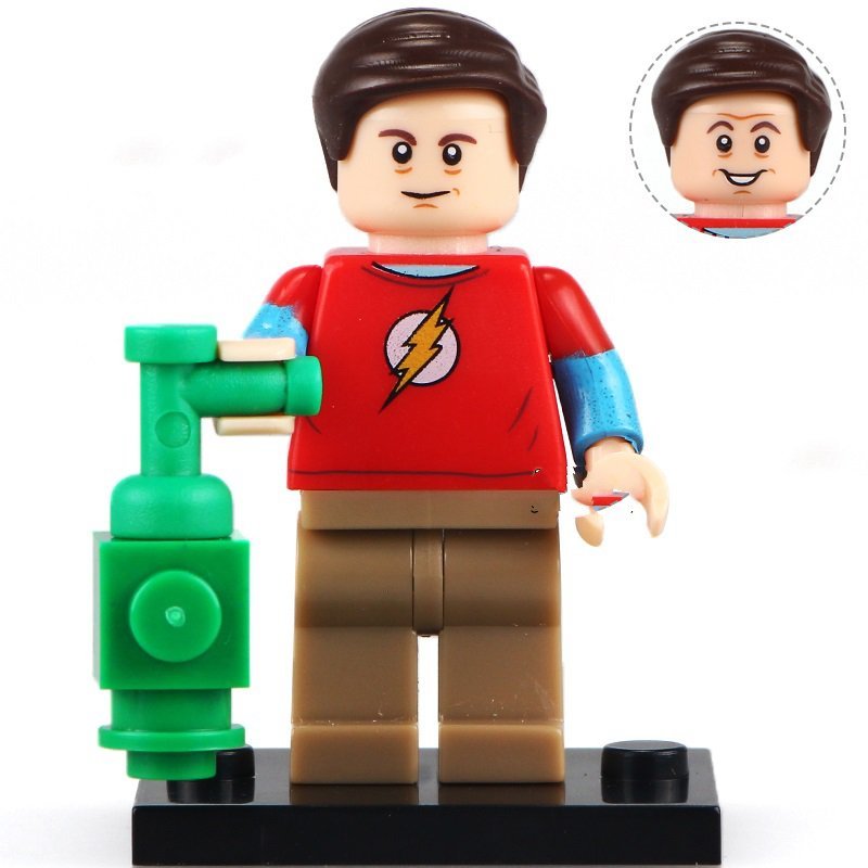 Sheldon Cooper Lego The Big Bang Theory Superheroes Minifigure Block Toys