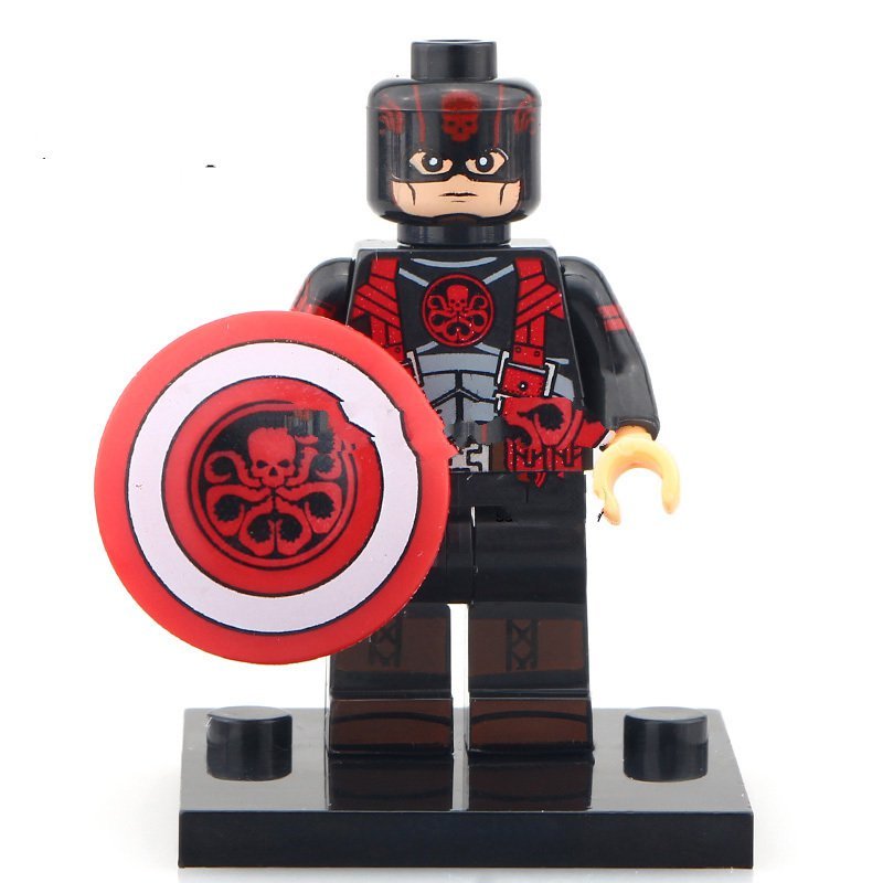 Captain America With Hydra Suit Lego Superheroes Minifigure Block Toys