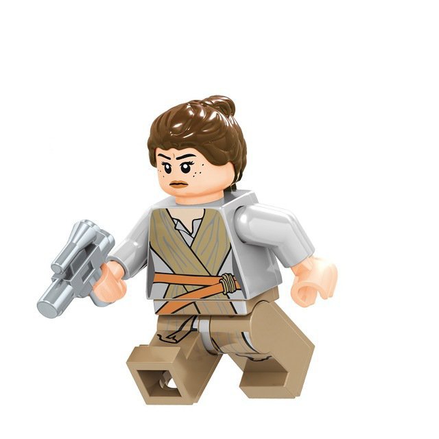 Rey Lego Star Wars Movie Minifigure Block Toys