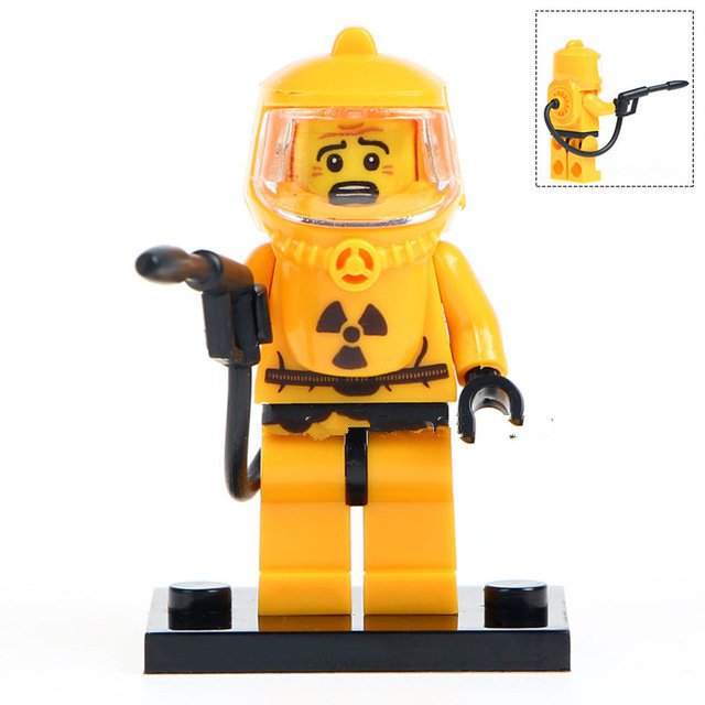 Nuclear Worker Minitoys Superheroes Minifigure Block Toys