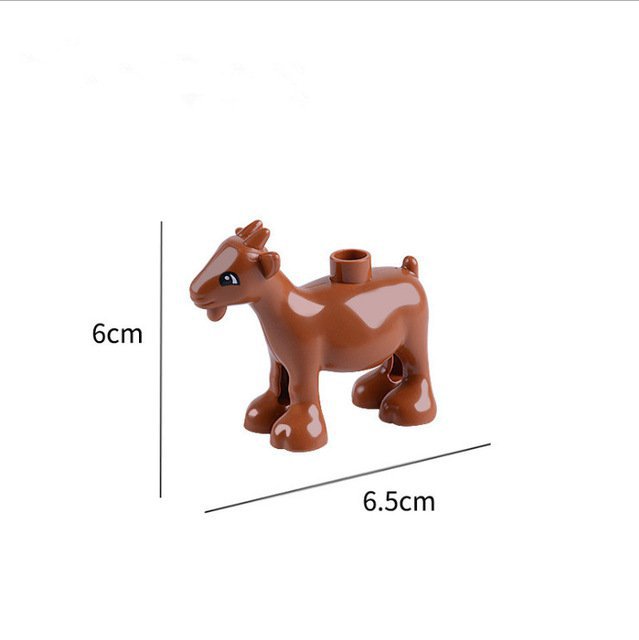 Brown Little Goat Lego Animal Theme Superheroes Minifigure Block Toys