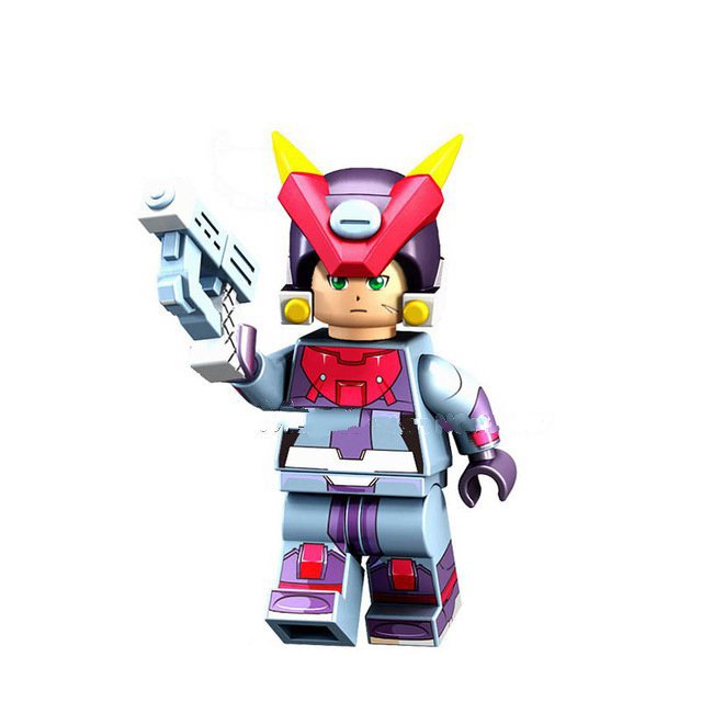 Rockman ZXA Lego Mega Man Anime Theme Minifigure Block Toys