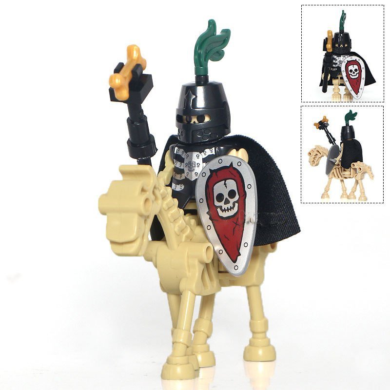 White Skeleton Horse Knights 2 Lego Lord Of The Rings Minifigure Block Toys