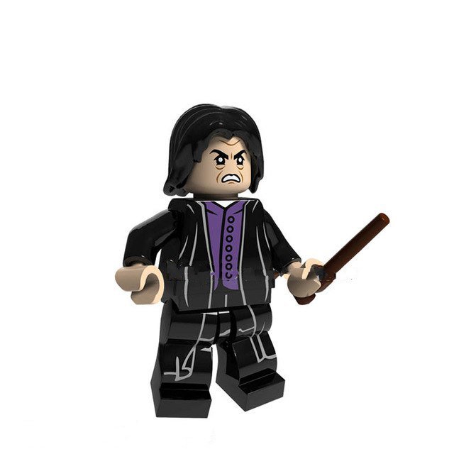 Severus Snape Angry Face Lego Harry Potter Minifigure Block Toys