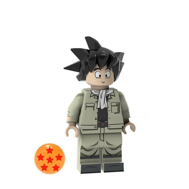 Son Goku With Office Suit Lego Dragon Ball Anime Theme Minifigure Block ...