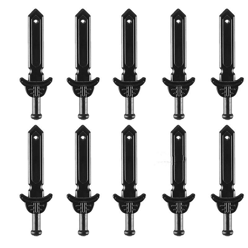 10pcs Big Sword Medieval Knights Weapons Accessories Lego Minifigure ...