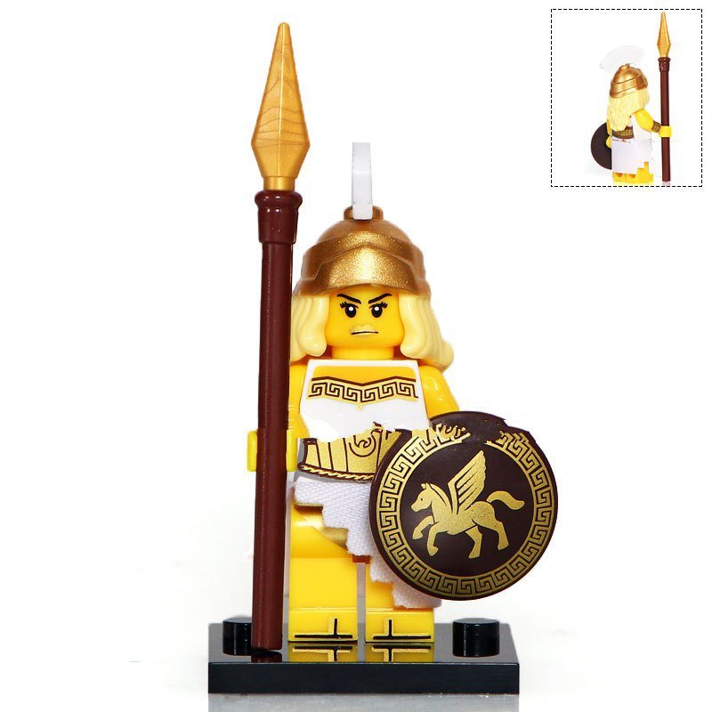 Athena Saint Action Lego Medieval Superheroes Minifigure Block Toys