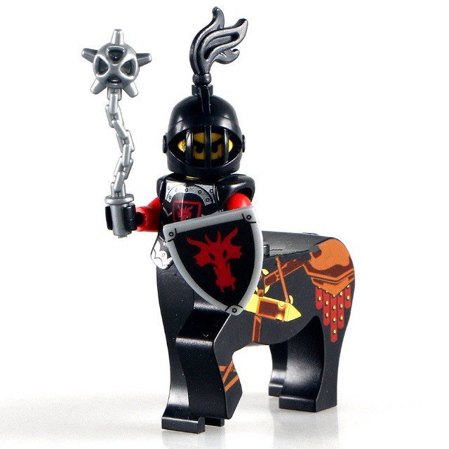 Centaur Red Dragon Knight With Morning Star Medieval Lego Superheroes ...
