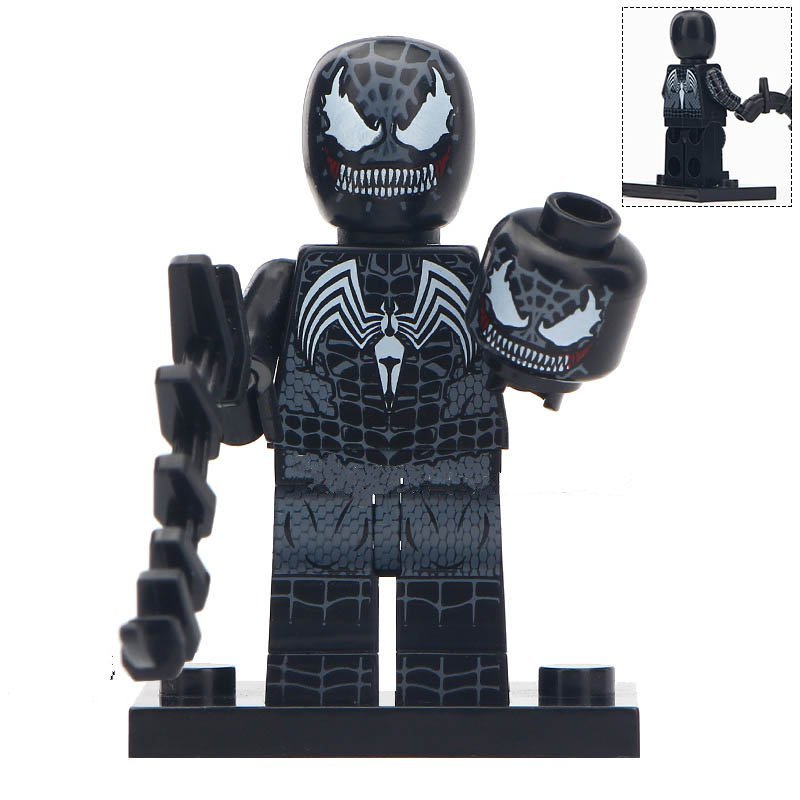 Venom Lego Spiderman Superheroes Minifigure Block Toys