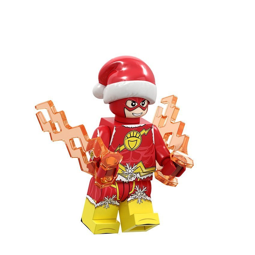 Christmas Santa Flash Lego Superheroes Minifigure Block Toys