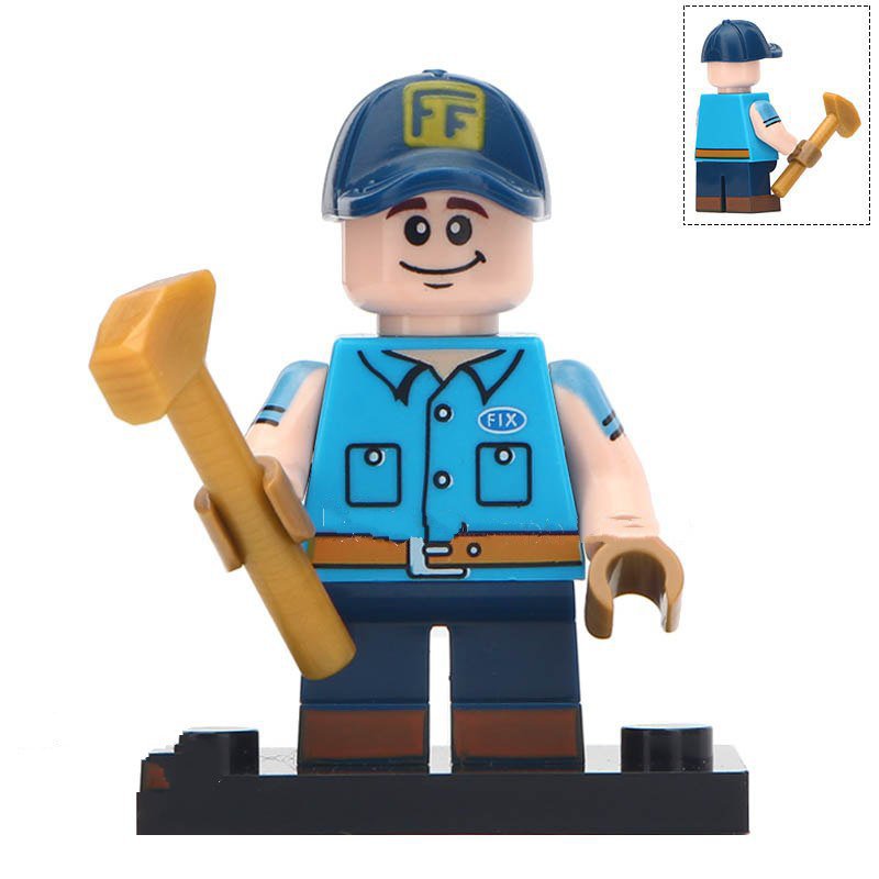 Fix-it Felix Lego Ralph Breaks the Internet Cartoon Theme Minifigure ...