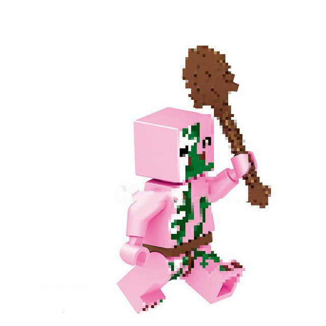 Zombie Pigman Minecraft Game Character Lego Minifigure Block Toys