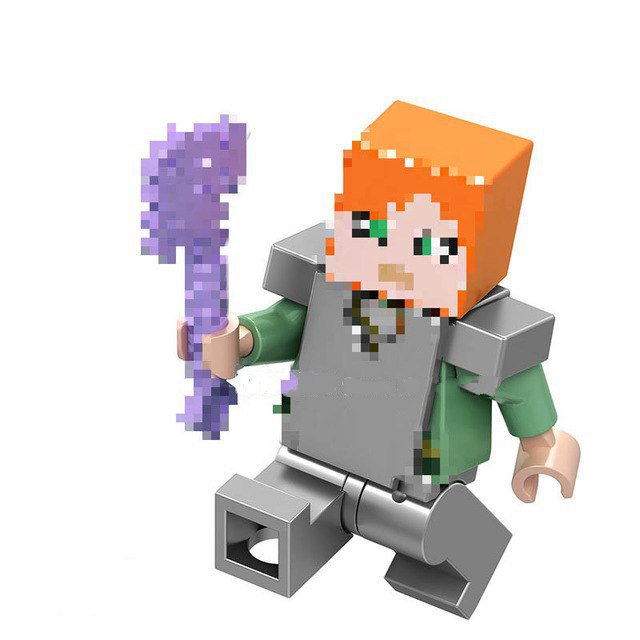 Alex Minecraft Game Character Lego Minifigure Block Toys