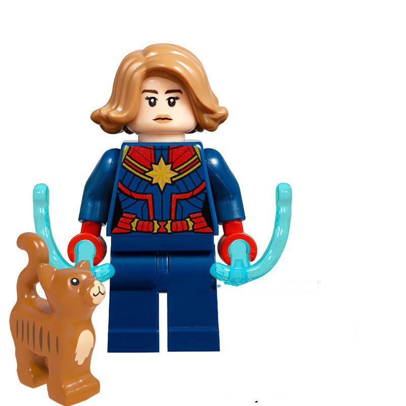 Carol Danvers Lego Captain Marvel Superheroes Minifigure Block Toys
