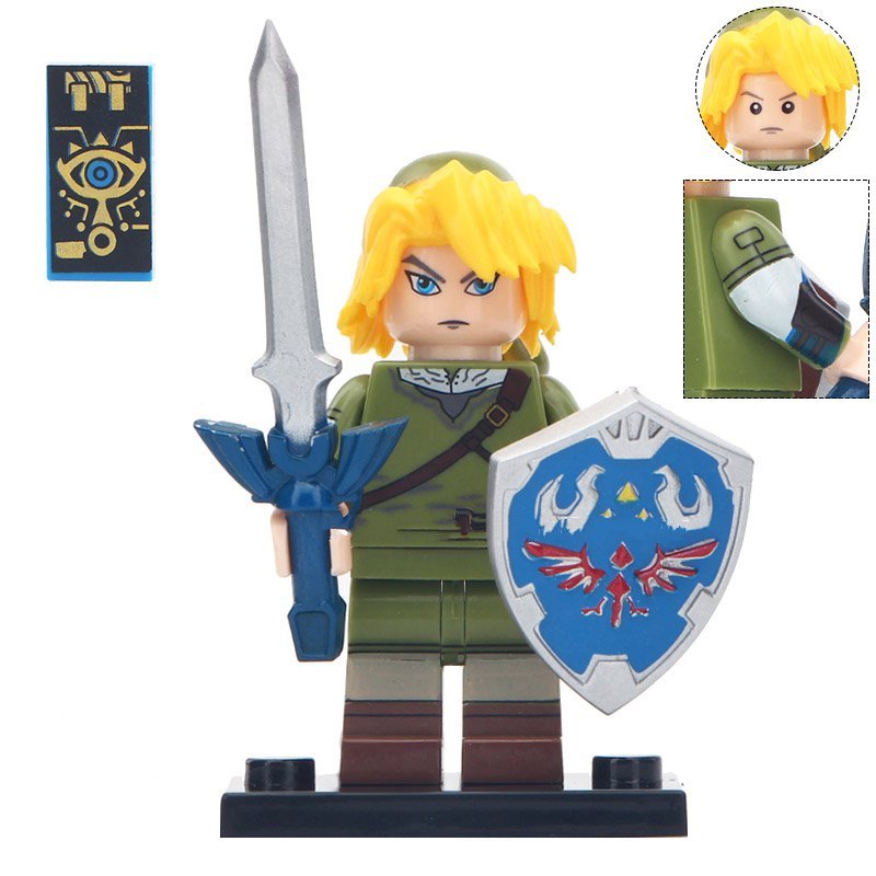 Link Game Character Lego Legend Of Zelda Minifigure Block Toys