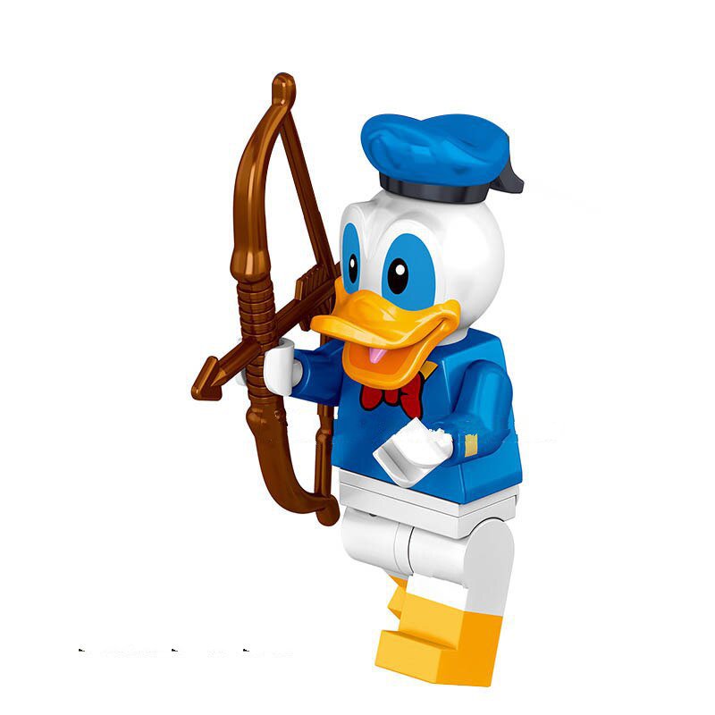 Donald Duck Lego Cartoon Theme Minifigure Block Toys