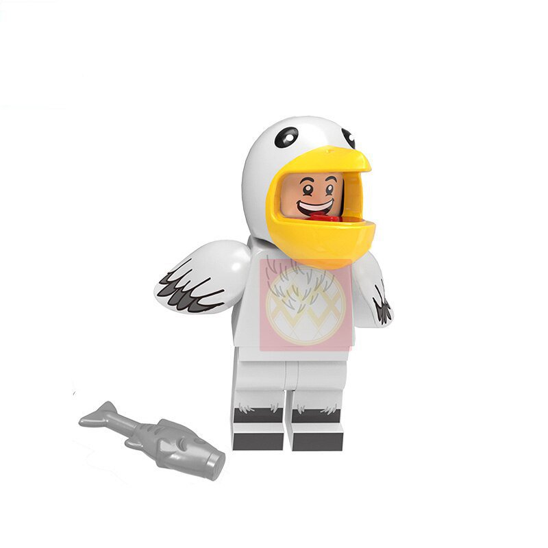 Boy With Pelican Animal Costume Lego Custom Theme Minifigure Block Toys