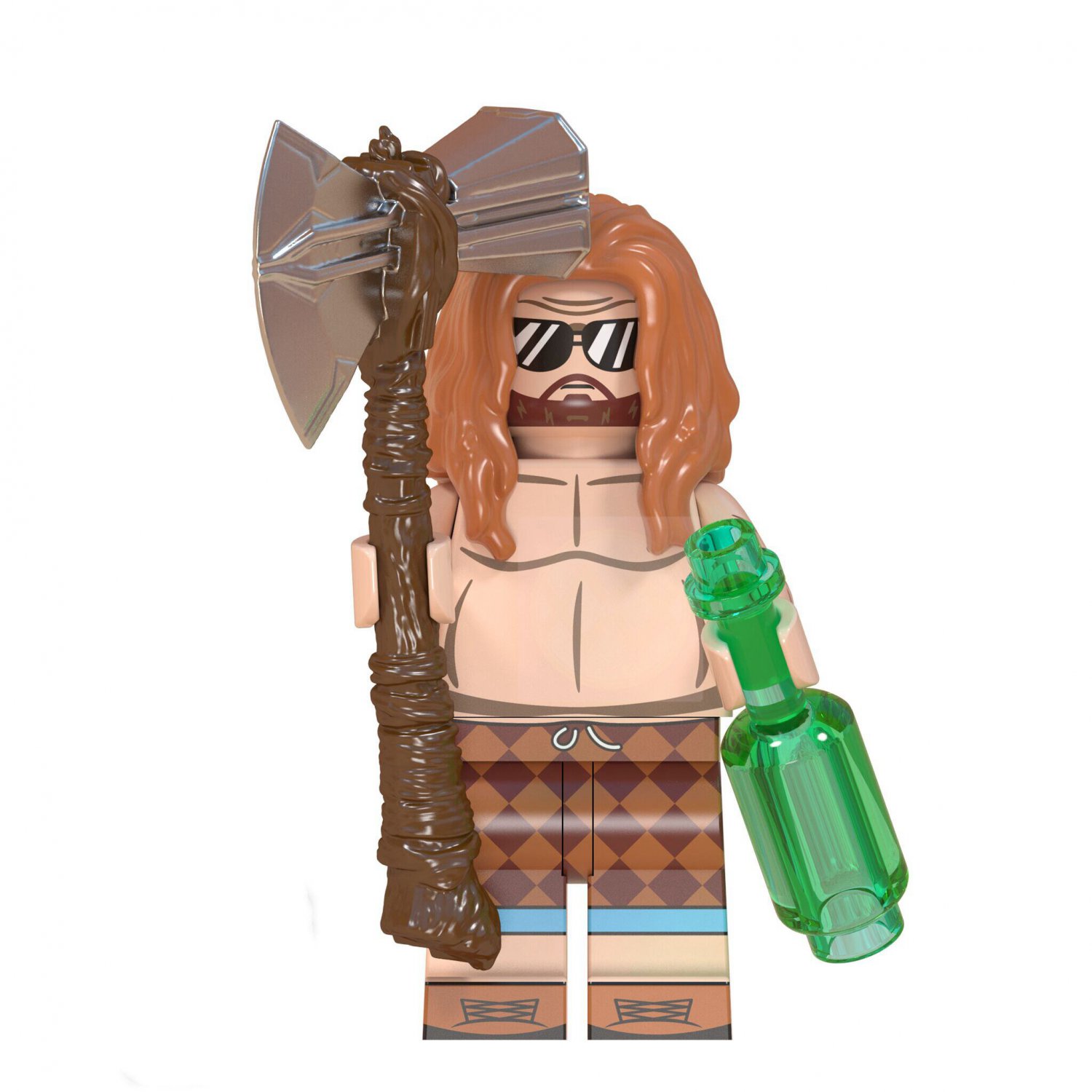 Fat Thor With Stormbreaker Lego Avengers Superheroes Minifigure Block Toys