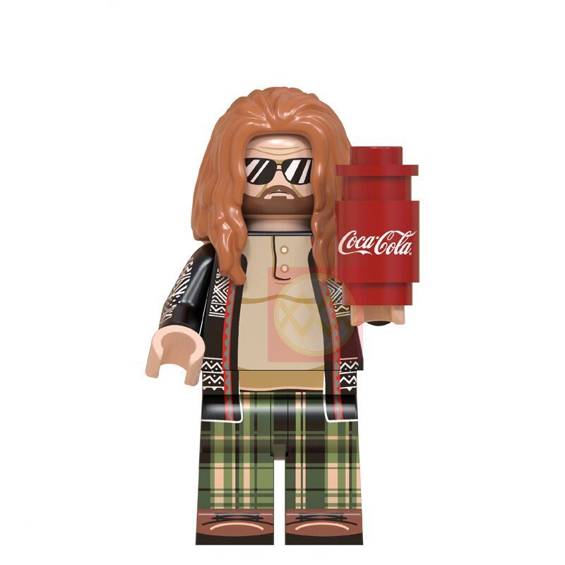 Fat Thor With Cola Lego Avengers Superheroes Minifigure Block Toys