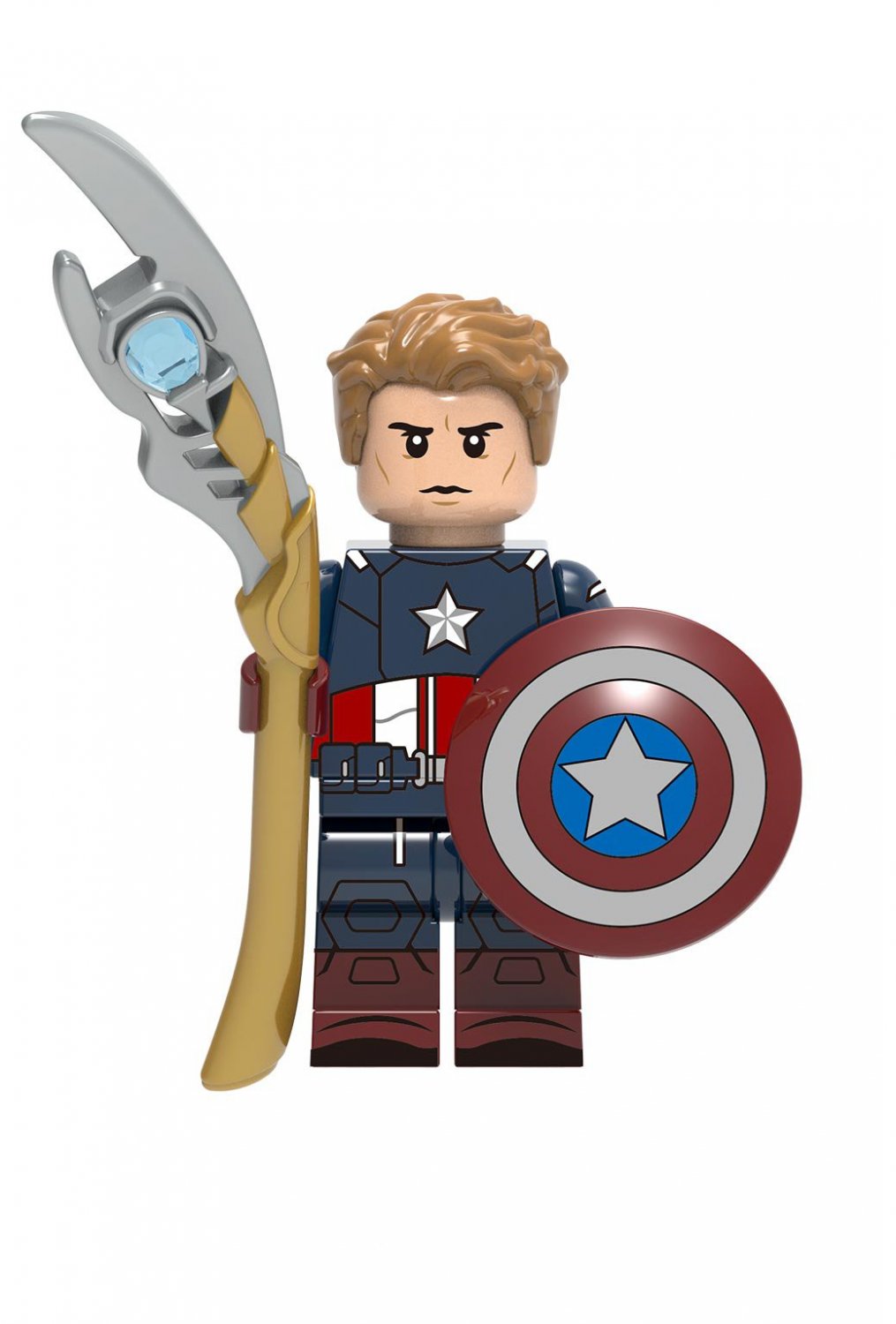 Steve Rogers With Loki Staff Lego Avenger End Game Superheroes ...