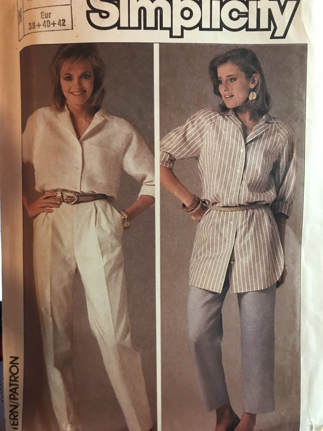 Simplicity 6947 Misses Easy-To-Sew Shirt and Pants in Two Lengths ...