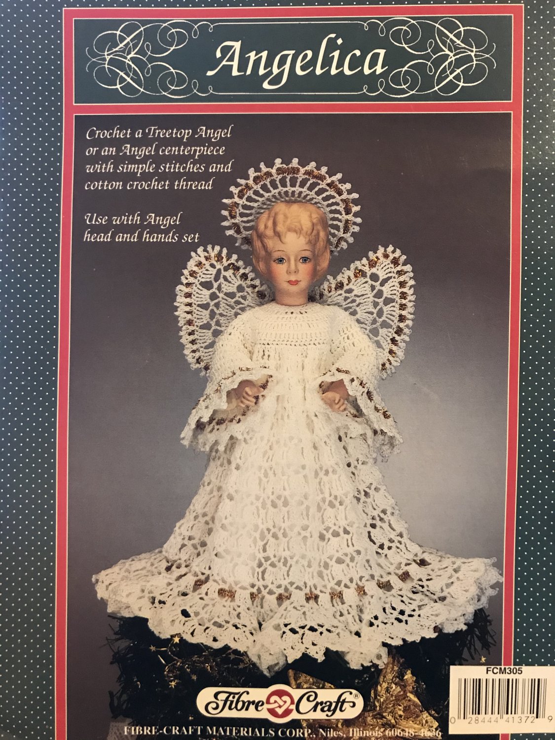 Angelica Tree Top Angel Crochet Pattern Fibre Craft FCM305