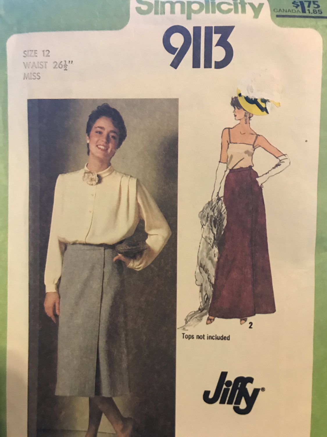 Simplicity 9113 Misses' Jiffy Front-Wrap Skirt in maxi and knee length ...