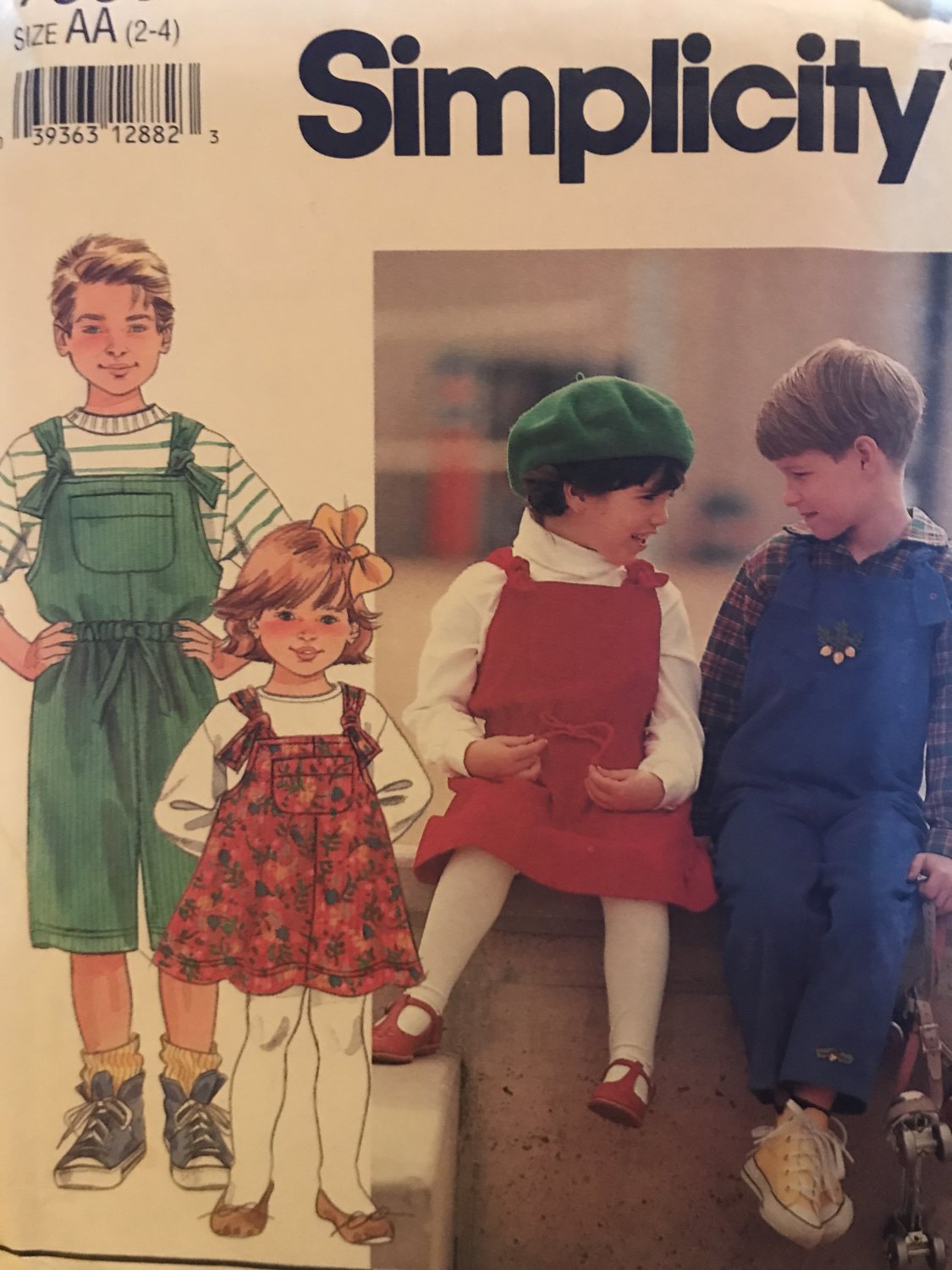 Simplicity 7960 Child's Jumper and Overalls in 2 lengths Sewing Pattern ...
