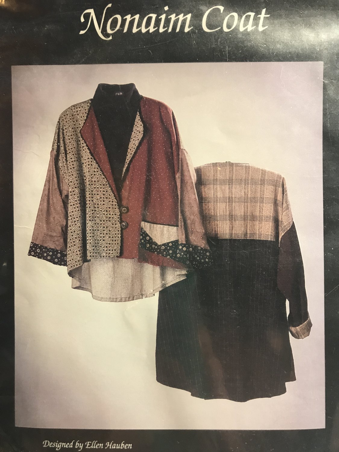Nonaim Coat Sewing Pattern by Nancy Mirman size 6 - 20