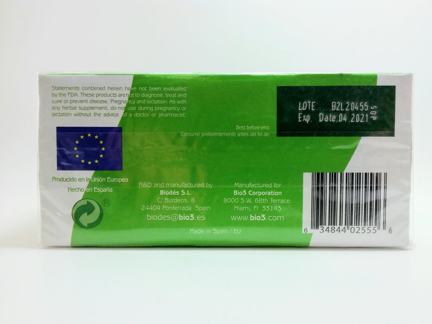 Bio3 Weight Control Tea, Slim Body ,Weight Control , Slim Tea , 3 Pack ...