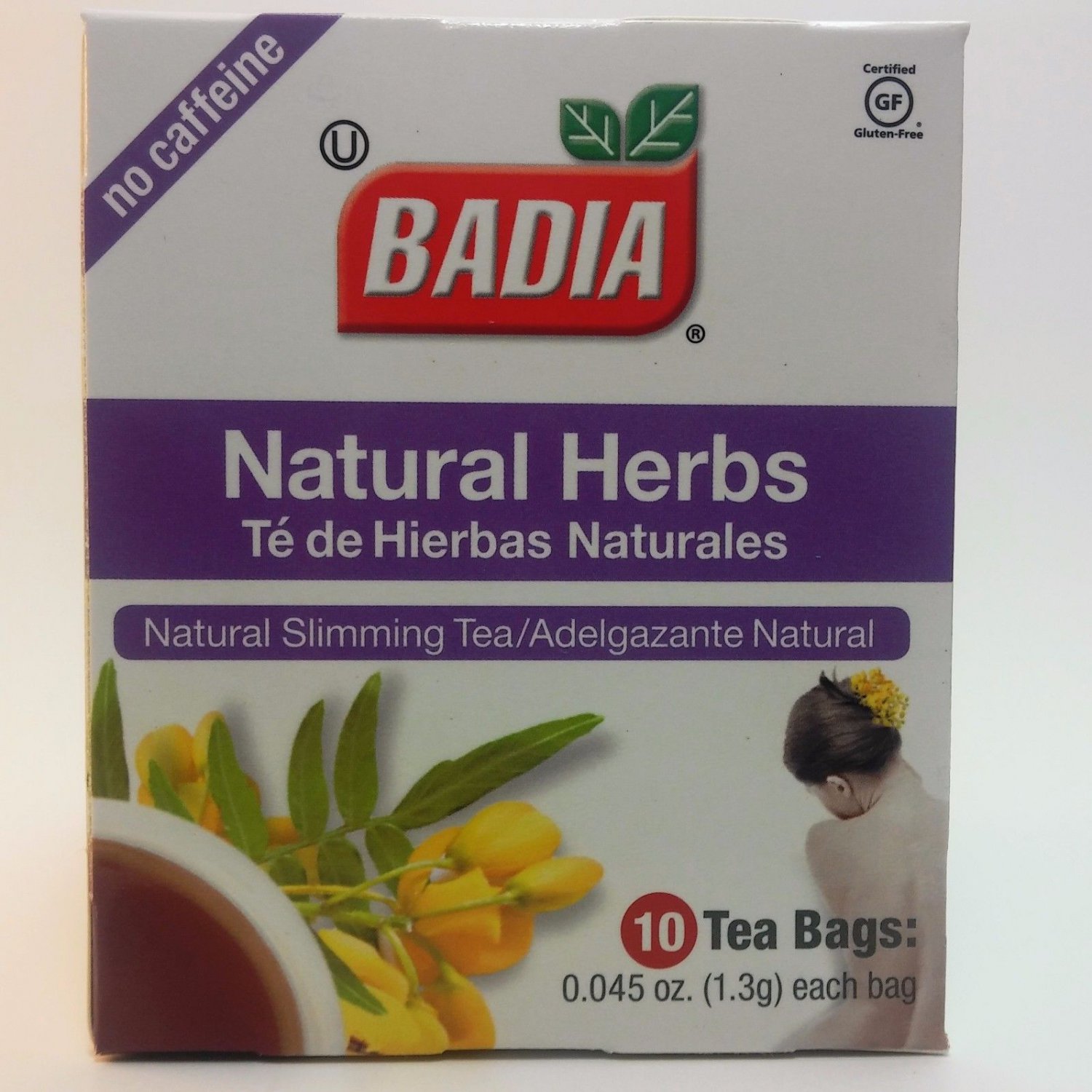 Badia - Natural Herbs Slimming Tea - Lose Weight (6 Pack) 60 tea bags