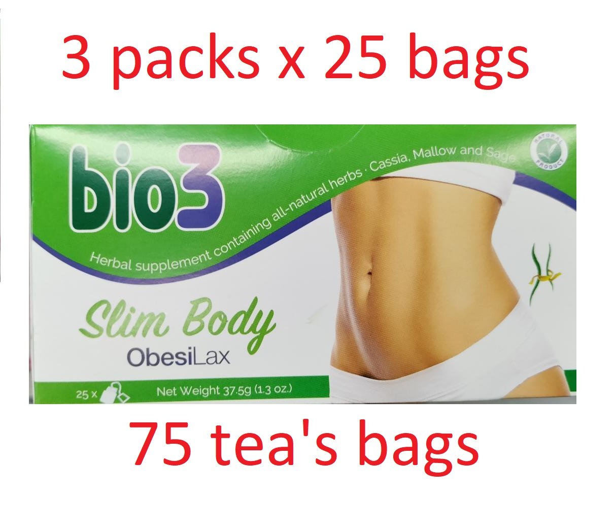 Bio3 Weight Control Tea, Slim Body ,Weight Control , Slim Tea , 3 Pack ...