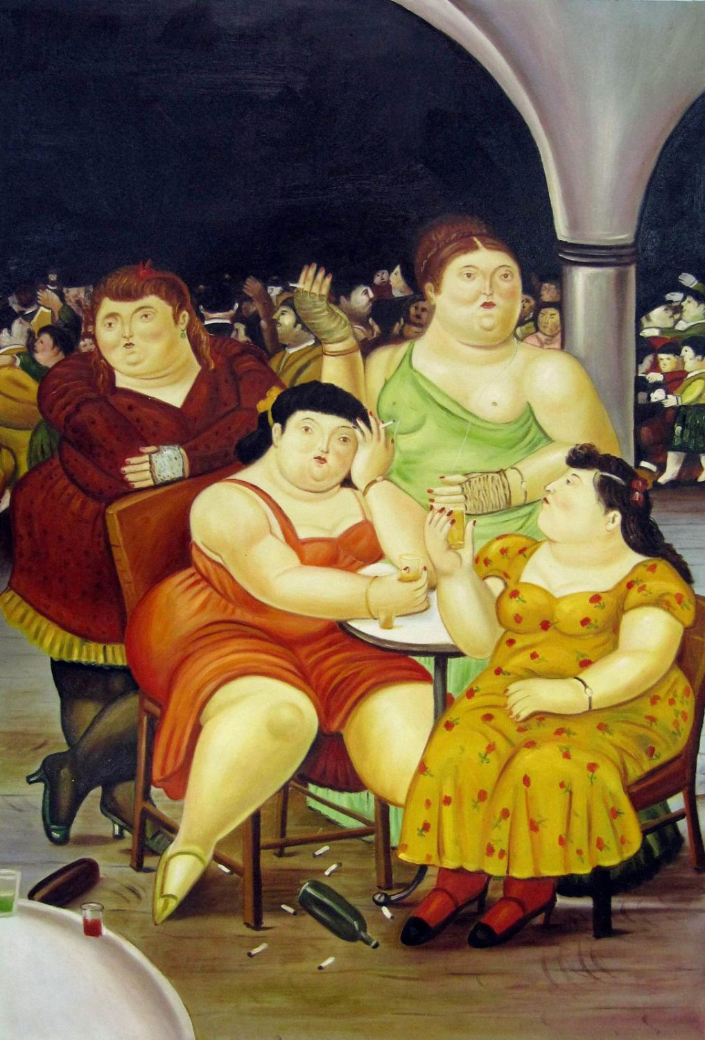 Rep. Fernando Botero 24x36 in. stretched Oil Painting Canvas Art Wall ...