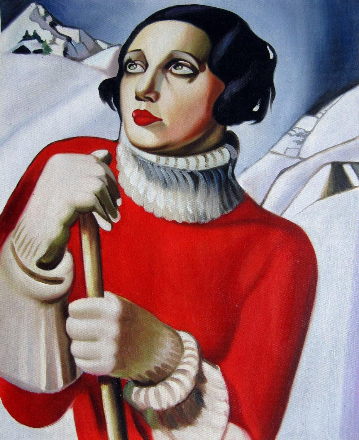 Rep. Tamara De Lempicka 16x20 in. stretched Oil Painting Canvas Art ...
