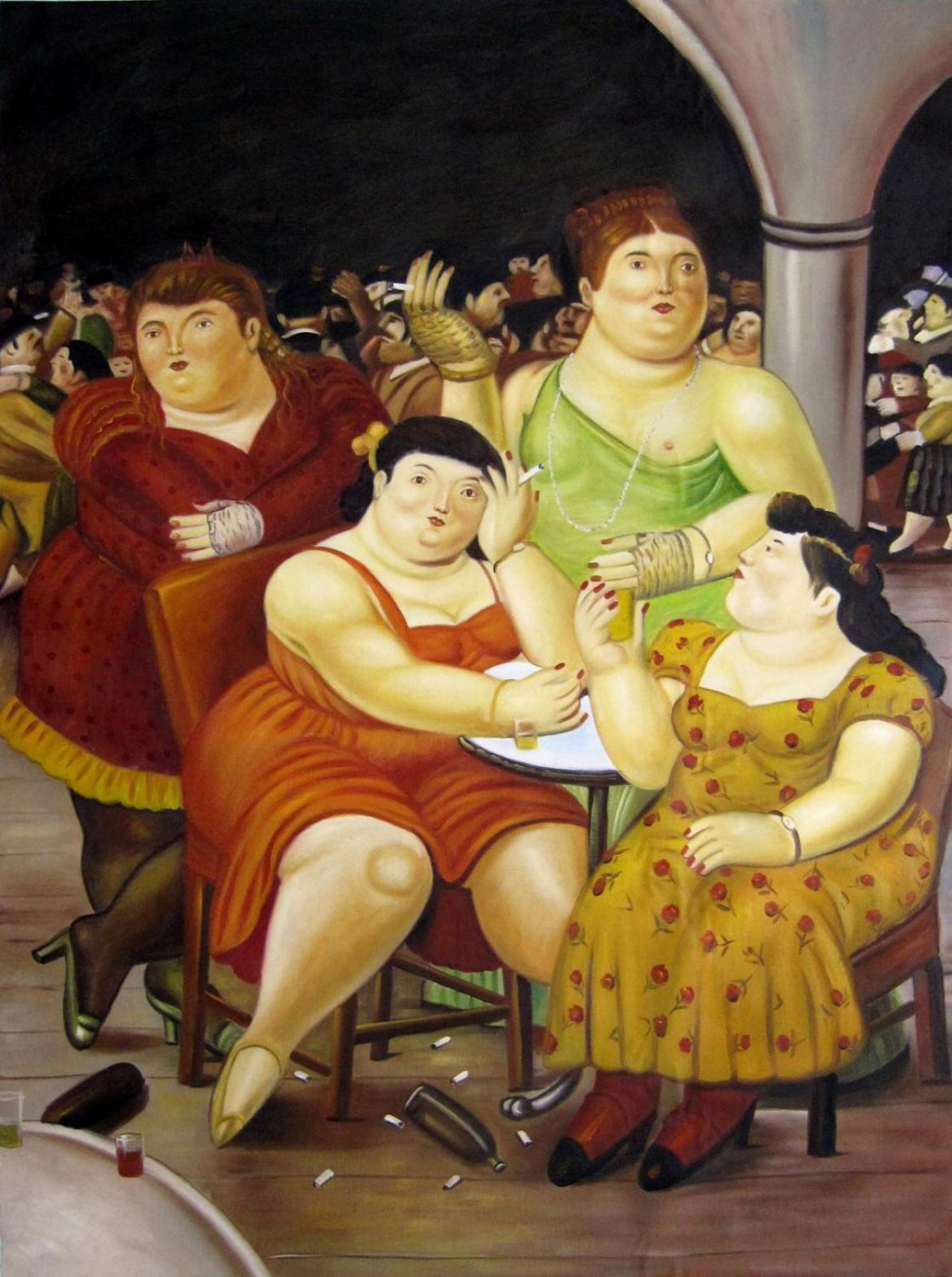 Rep. Fernando Botero 36x48 in. Oil Painting Canvas Art Wall Decor modern18D