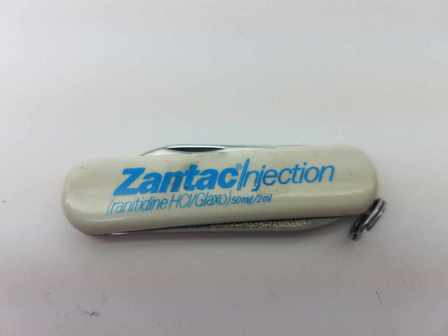 ZANTAC WHITE VICTORINOX SWISS ARMY KNIFE CLASSIC SD ADVERTISING