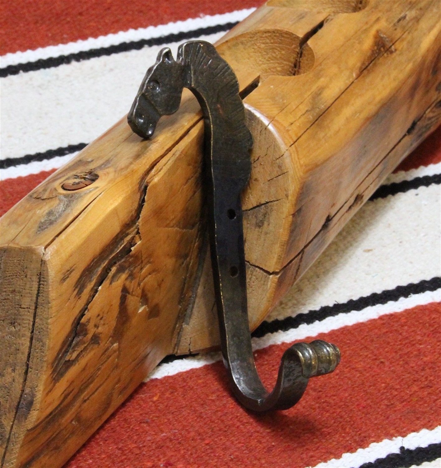 Hand Forged Rustic Horse Head Tack Coat Plant Hook Made in Oregon Heavy ...