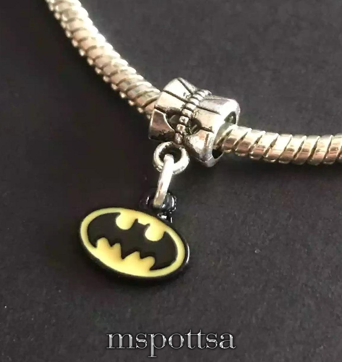 Batman Silver European Bracelet Charms Justice League DC Comics ...