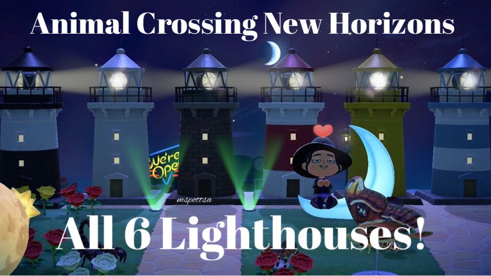 Complete All 6 Colorful Lighthouses Bundle Lot - Animal Crossing New ...