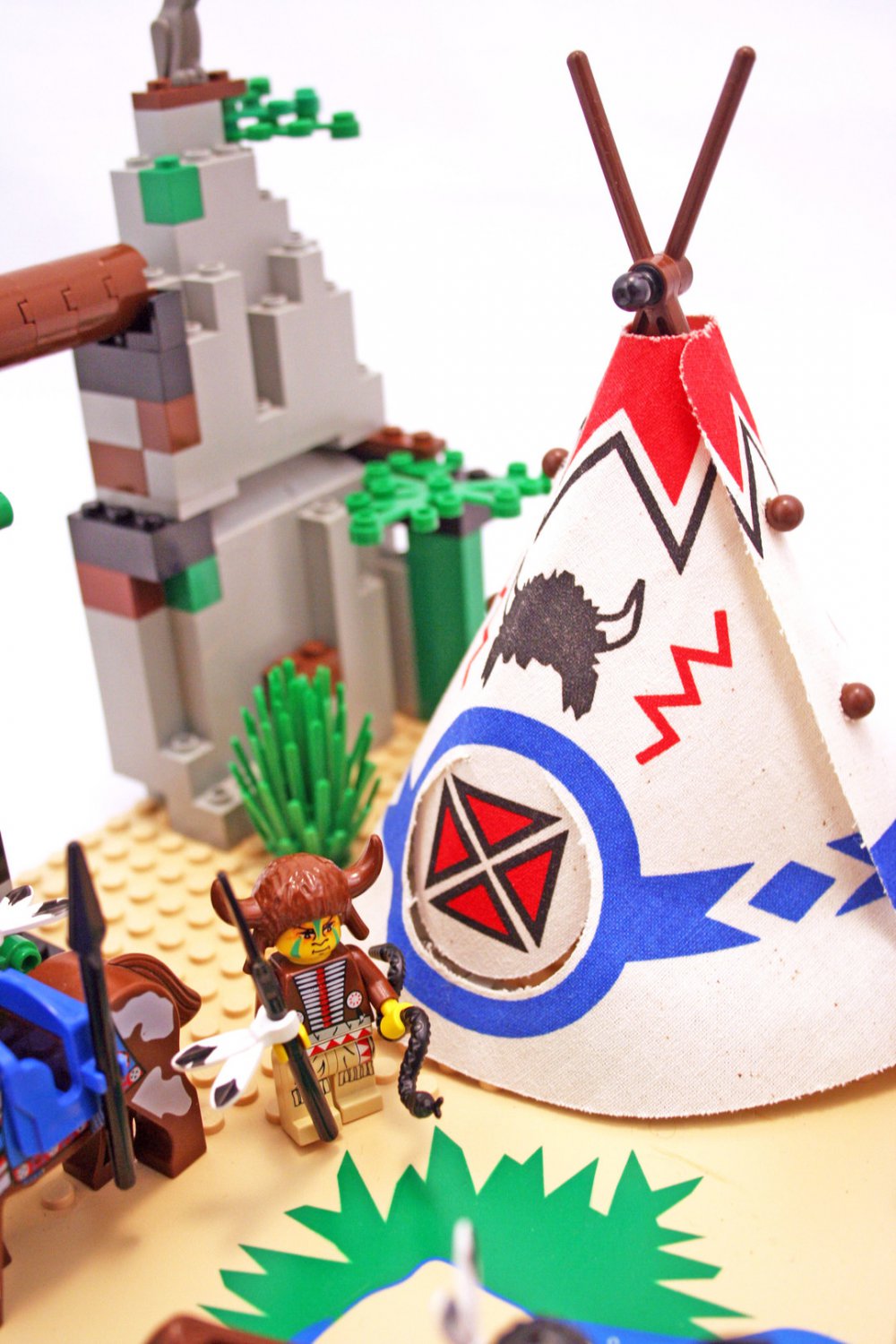 LEGO 6748 System Western Series Boulder Cliff Canyon Retiered and Rare