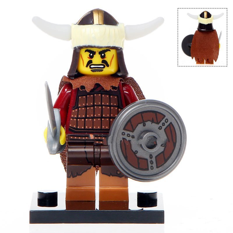 Minifigure Medieval Hun Warrior Barbarian Nomad Conqueror History Lego ...