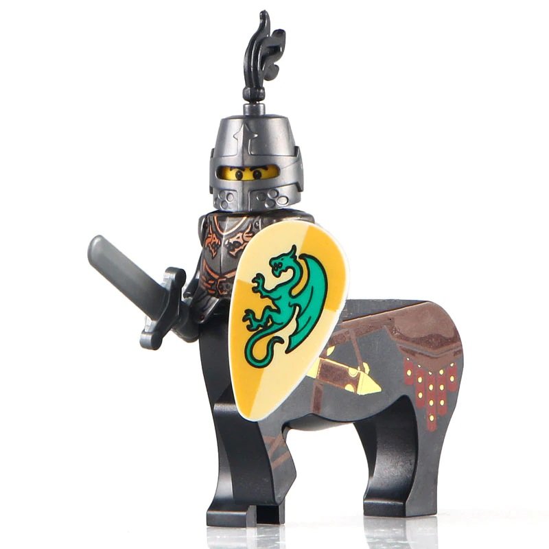 Minifigure Medieval Centaur with Sword Green Dragon Knight Castle Lego ...